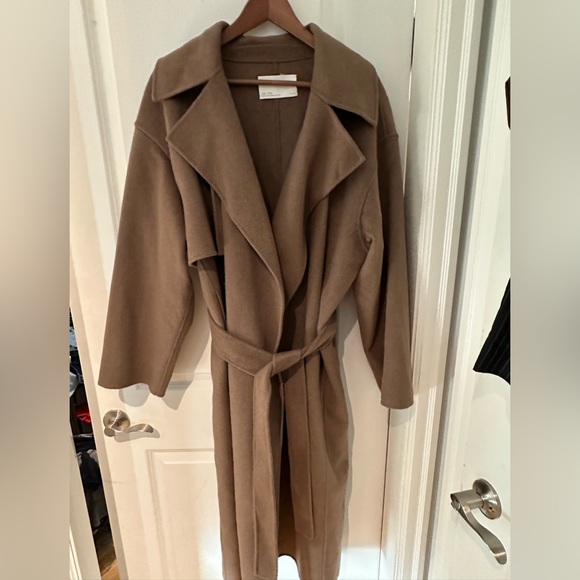 OAK + FORT | Jackets & Coats | Oak Fort Oversize Wool Trench Style Coat ...